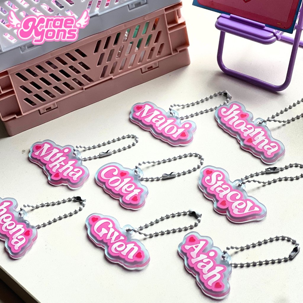 BINI Name Keychains Cherry on Top Inspired by Kraeyons | Shopee Philippines