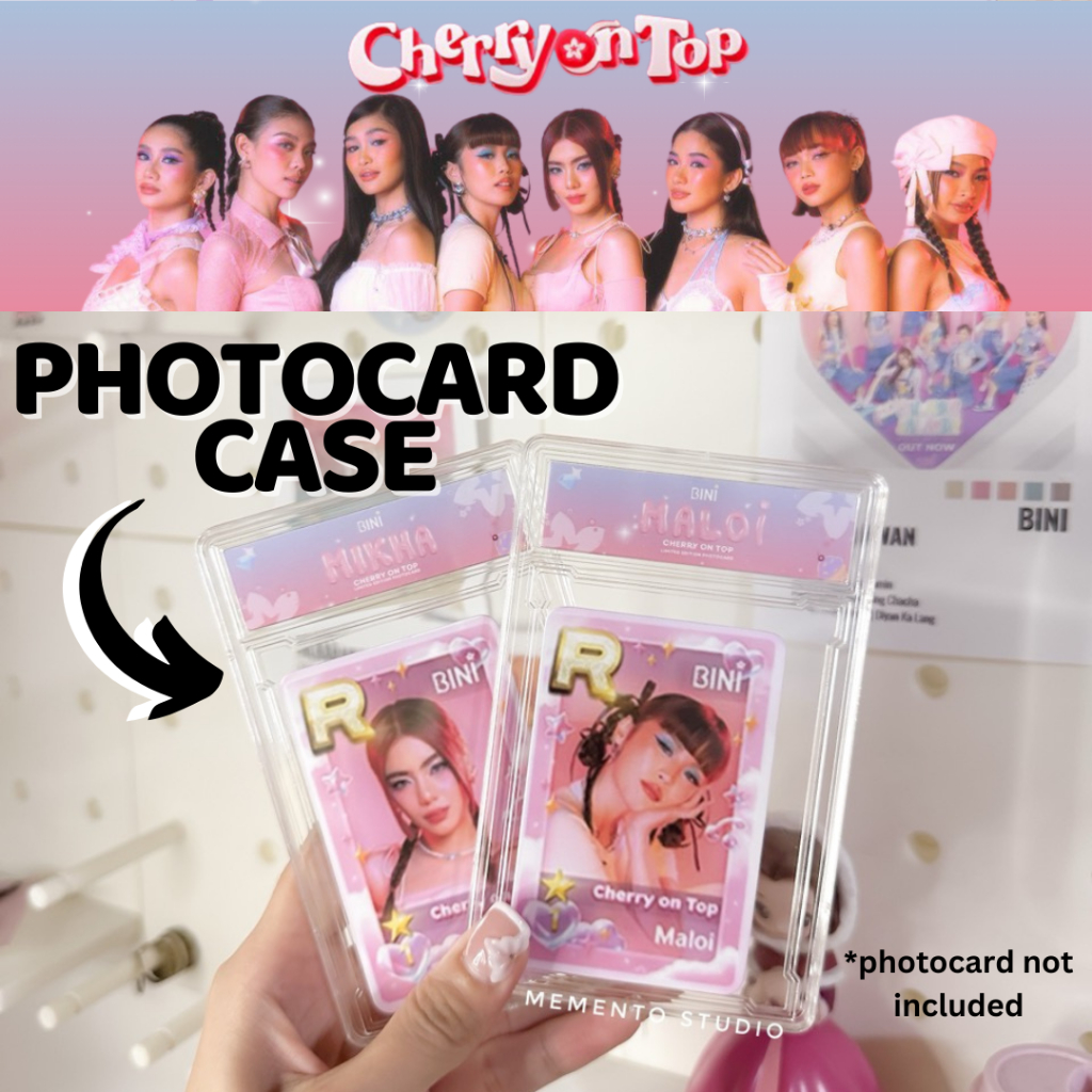 BINI Cherry On Top Superstar Photocard Frame Case Holder Keeper Bloom Mikha Maloi Aiah Jhoanna ...