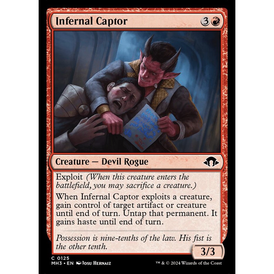 Magic the Gathering - Infernal Captor - MTG Red - MH3 - NM (_BKR ...