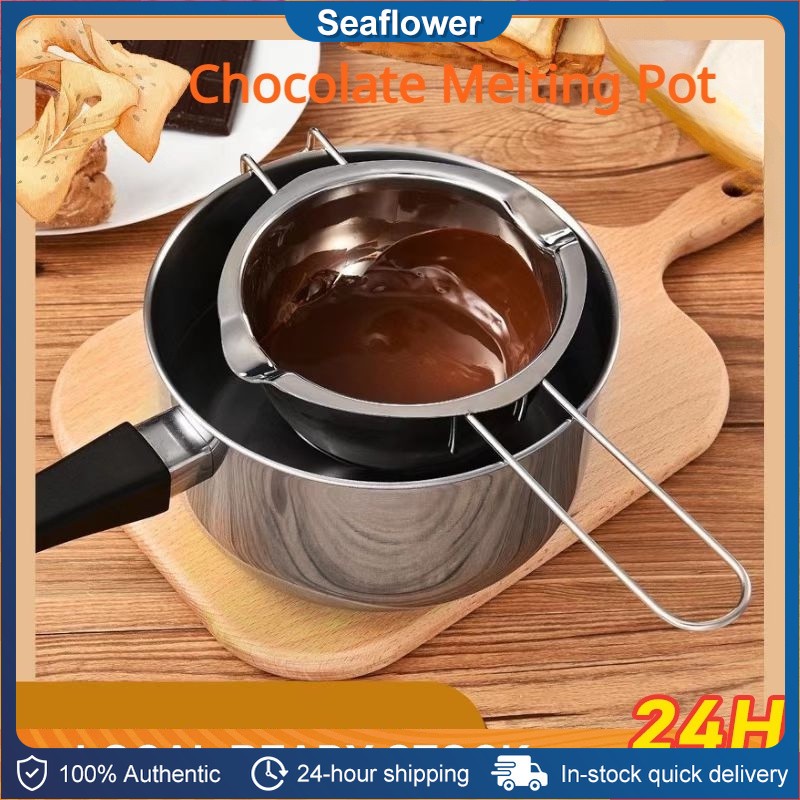 Stainless Steel Chocolate Melting Pot Butter Cheese Heating Pot Food ...