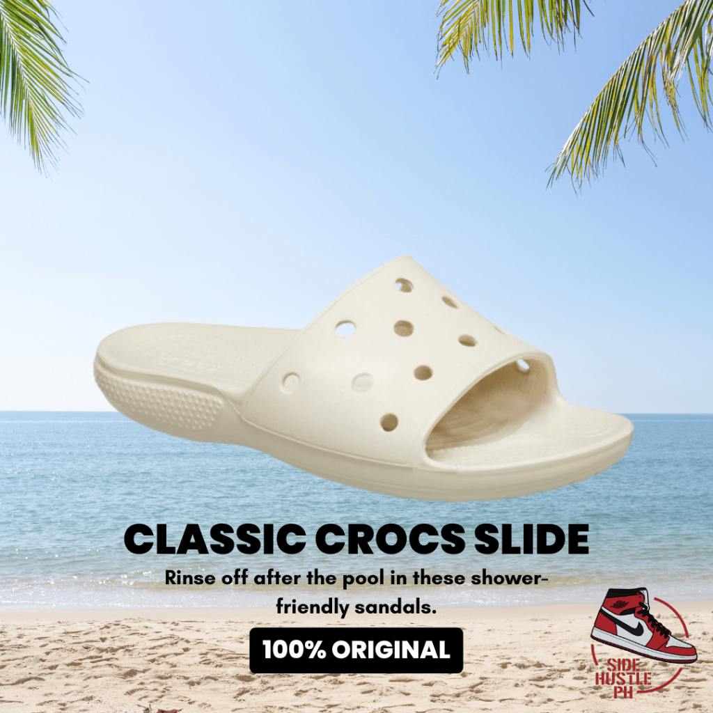 Classic Crocs Slide Cream [100% Original] | Shopee Philippines