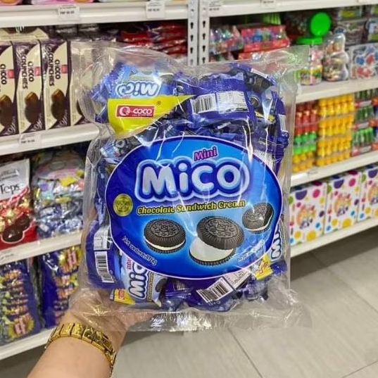 COCO MINI MICO CHOCOLATE SANDWICH CREAM (367g/75pcs) SNACKS | Shopee ...