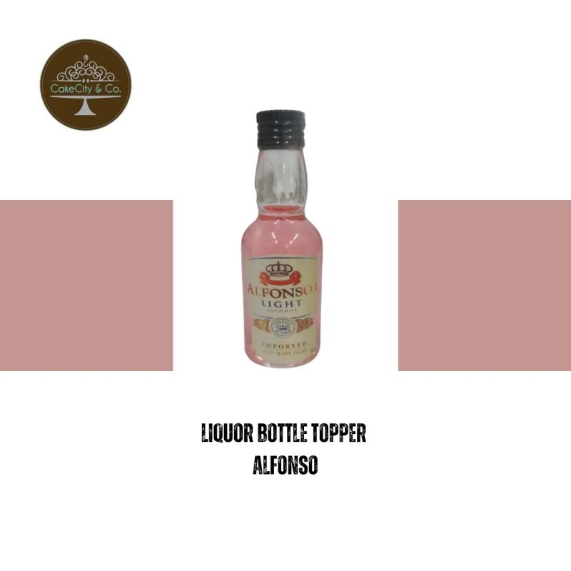 Mini liquor bottle Alfonso cake topper decoration | Shopee Philippines