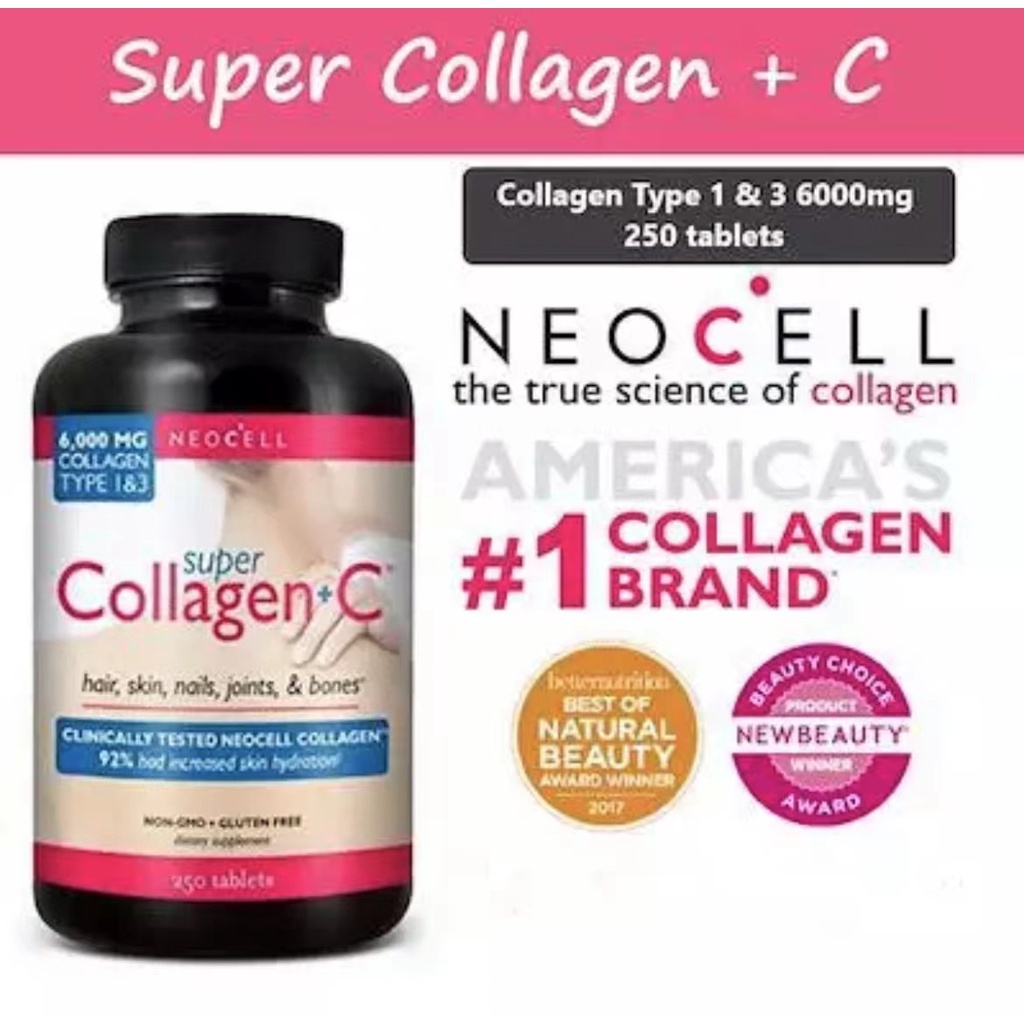 BUY 1 TAKE 2 Neocell Collagen C 6,000 MG Collagen Beauty Supplement ...