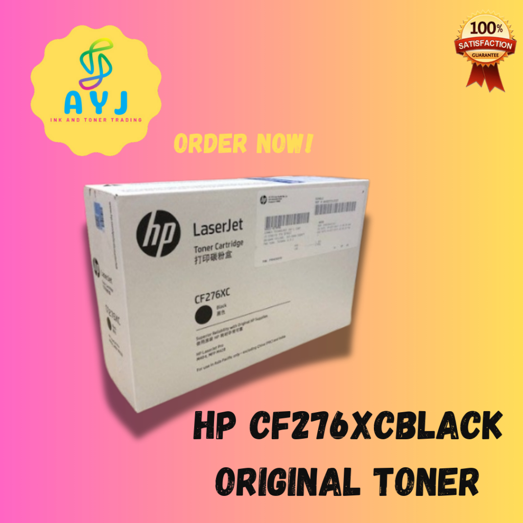 HP 276XC Black Original LaserJet Toner Cartridge (CF276XC) | Shopee ...
