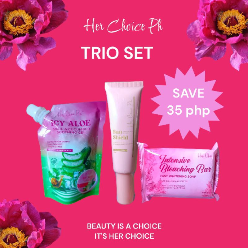 Sunshield, Icy Aloe, IBB Set by Her Choice Ph FDA Approved | Shopee ...