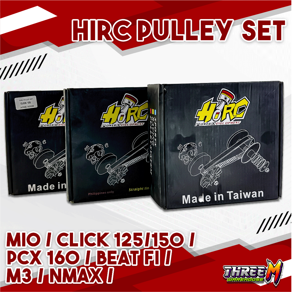 HIRC PULLEY SET AEROX/ NMAX/ M3/ BEAT FI/ PCX 160/ CLICK 125/150 / MIO ...