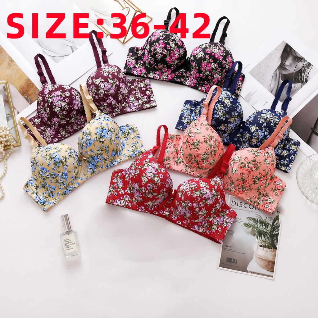 Mom's fashionable gathered seamless adjustable straps cotton bra (women ...