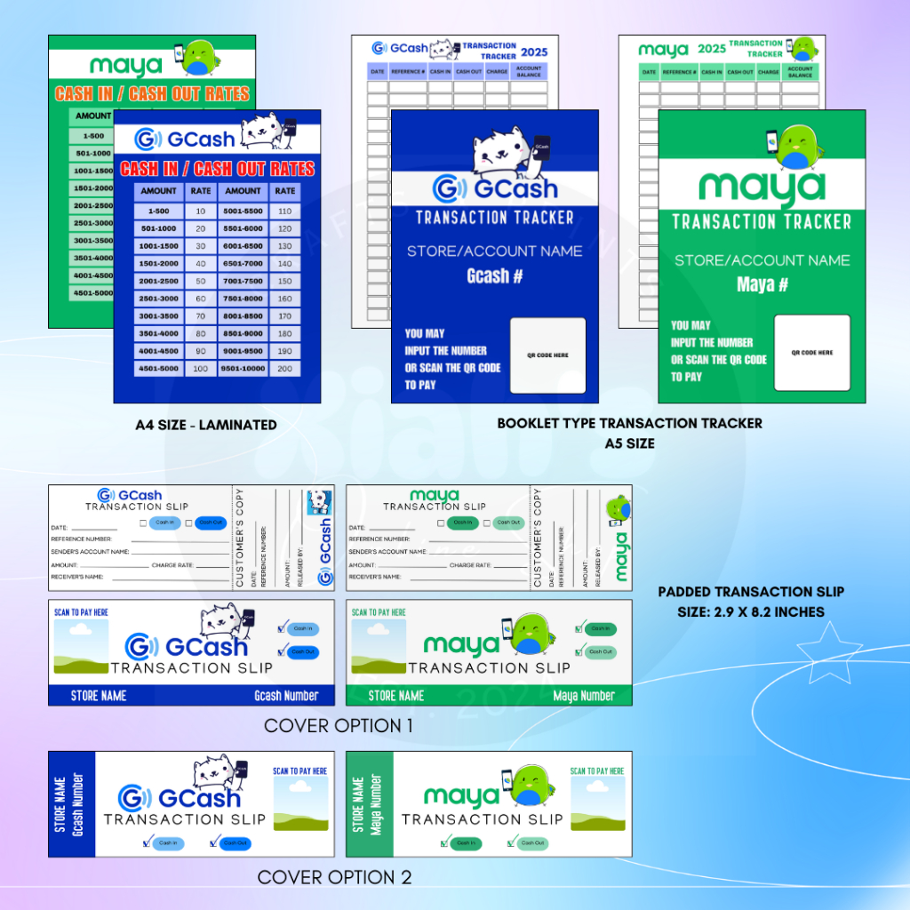 GCASH/PAYMAYA TRANSACTION SLIP & TRACKER | Shopee Philippines