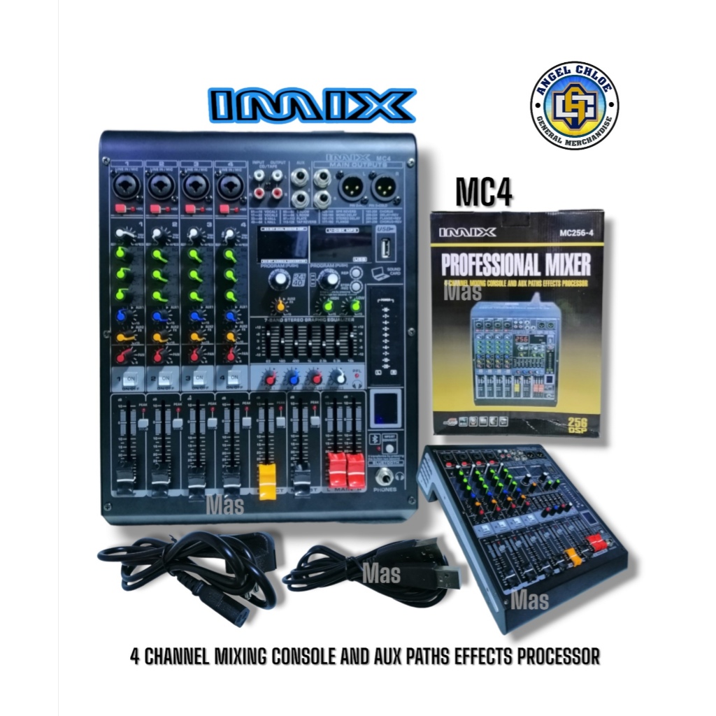 IMIX/TRIDENT MC4 PROFESSIONAL MIXER 4 PASSIVE CHANNEL | Shopee Philippines