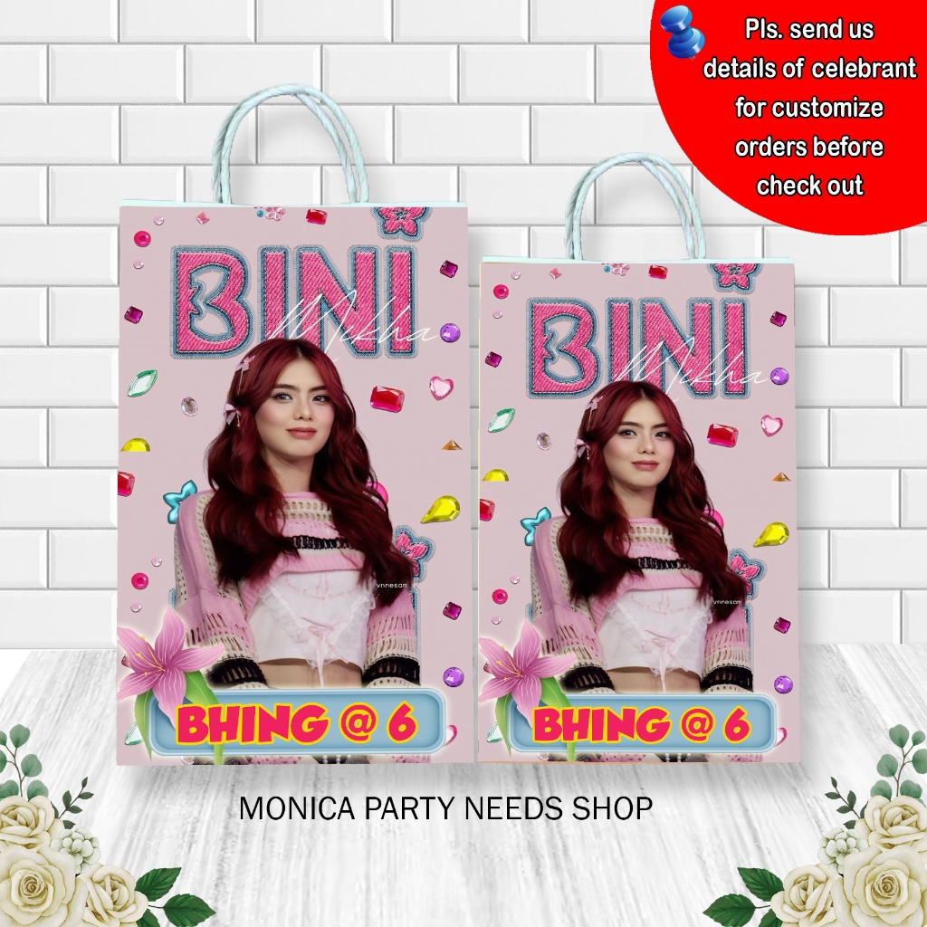 bini d1 free customized lootbags | Shopee Philippines