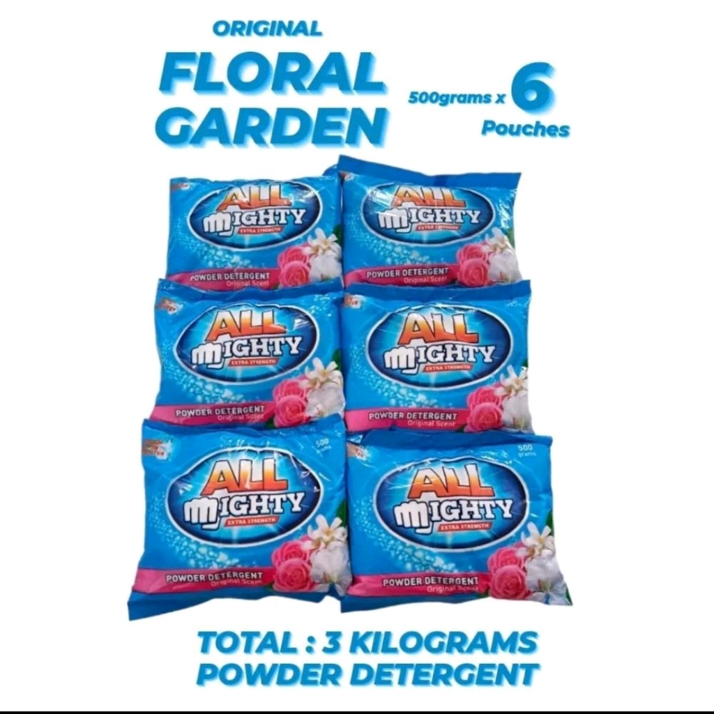 500grams All Mighty Detergent Powder Original Scent Sold Per 6 pcs ...