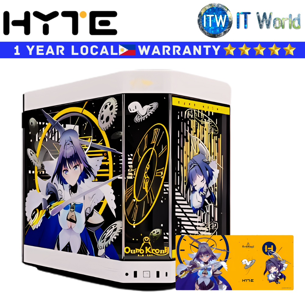 Hyte Computer PC Case Ouri Kronii Y60 Mid-Tower Tempered Glass w ...