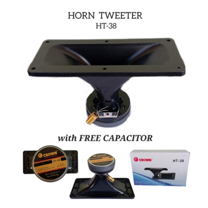 Crown HT-38 150 Watts 3x8 inches Horn Tweeter | Shopee Philippines