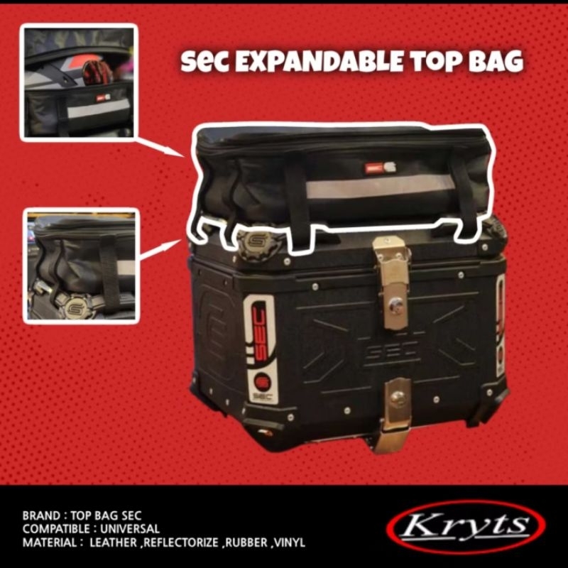 SEC ORIGINAL TOP BOX BAG FOR ALLOY BOX TOP BAG (BOX EXTENSION BAG) For ...