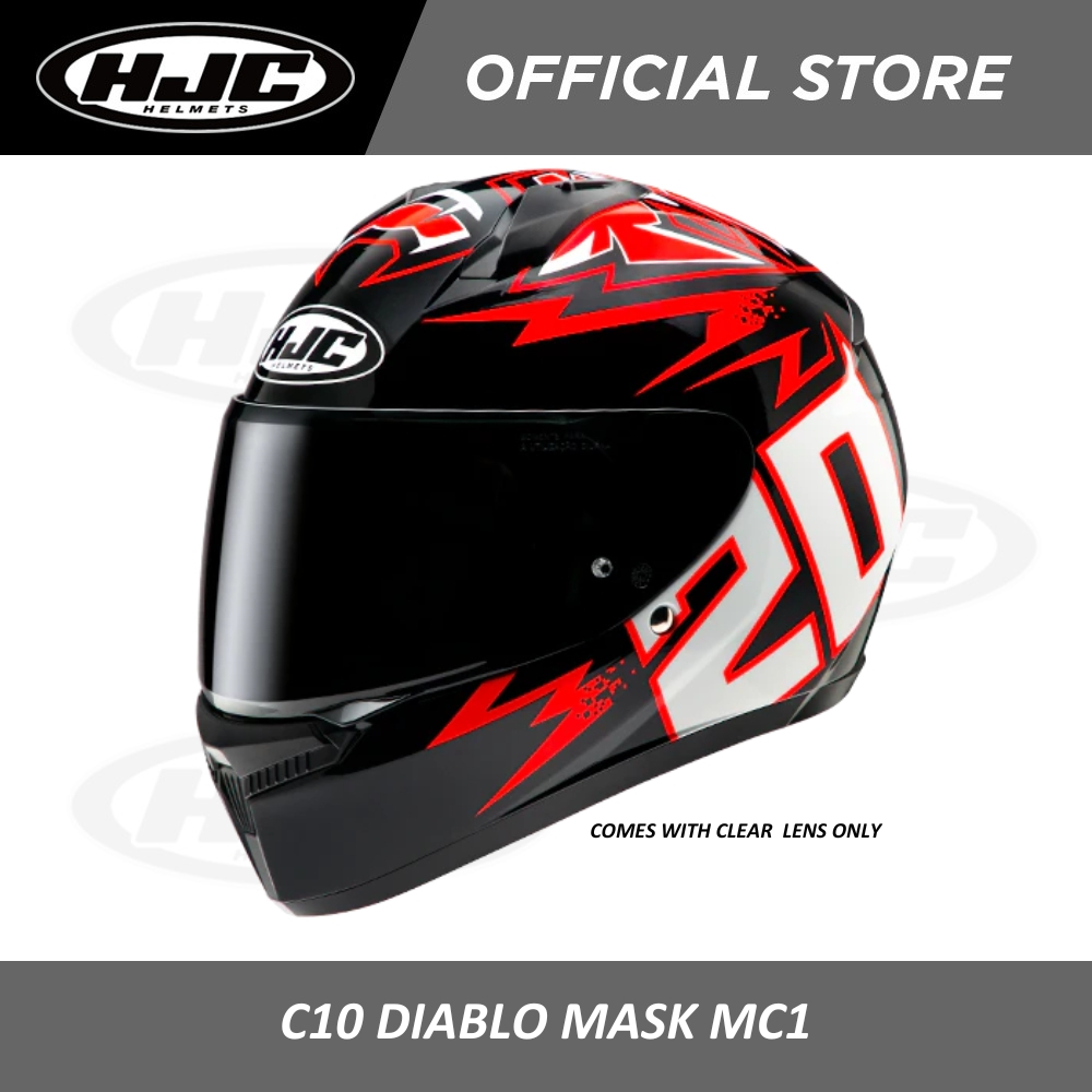 HJC Helmets C10 Diablo Mask MC1 | Shopee Philippines