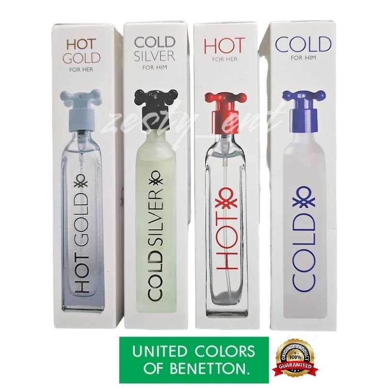 Benetton Hot and Benetton Cold Eu de Toilette unisex fragrances ...