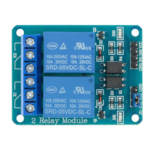 5V - 1&2 Channel relay module with optocoupler Relay Output 1 & 2 way ...