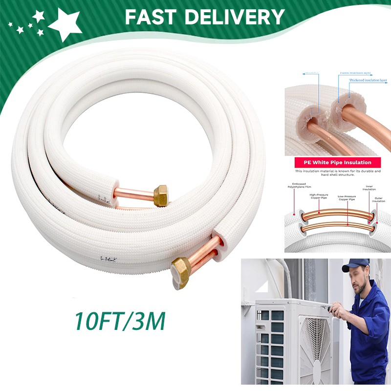 10FT O.D1/4'' 3/8'' Air Conditioner Tube Thickened PE Air Conditioner ...