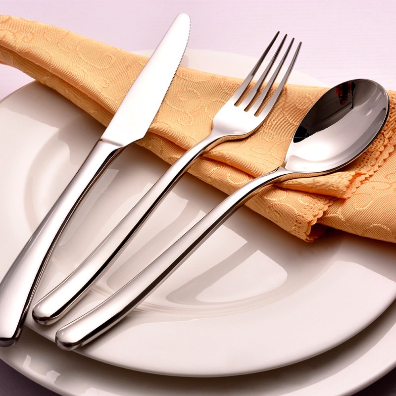 Dailyhome 304 stainless steel Chinese and Western tableware knife, fork and spoon (sold per ...
