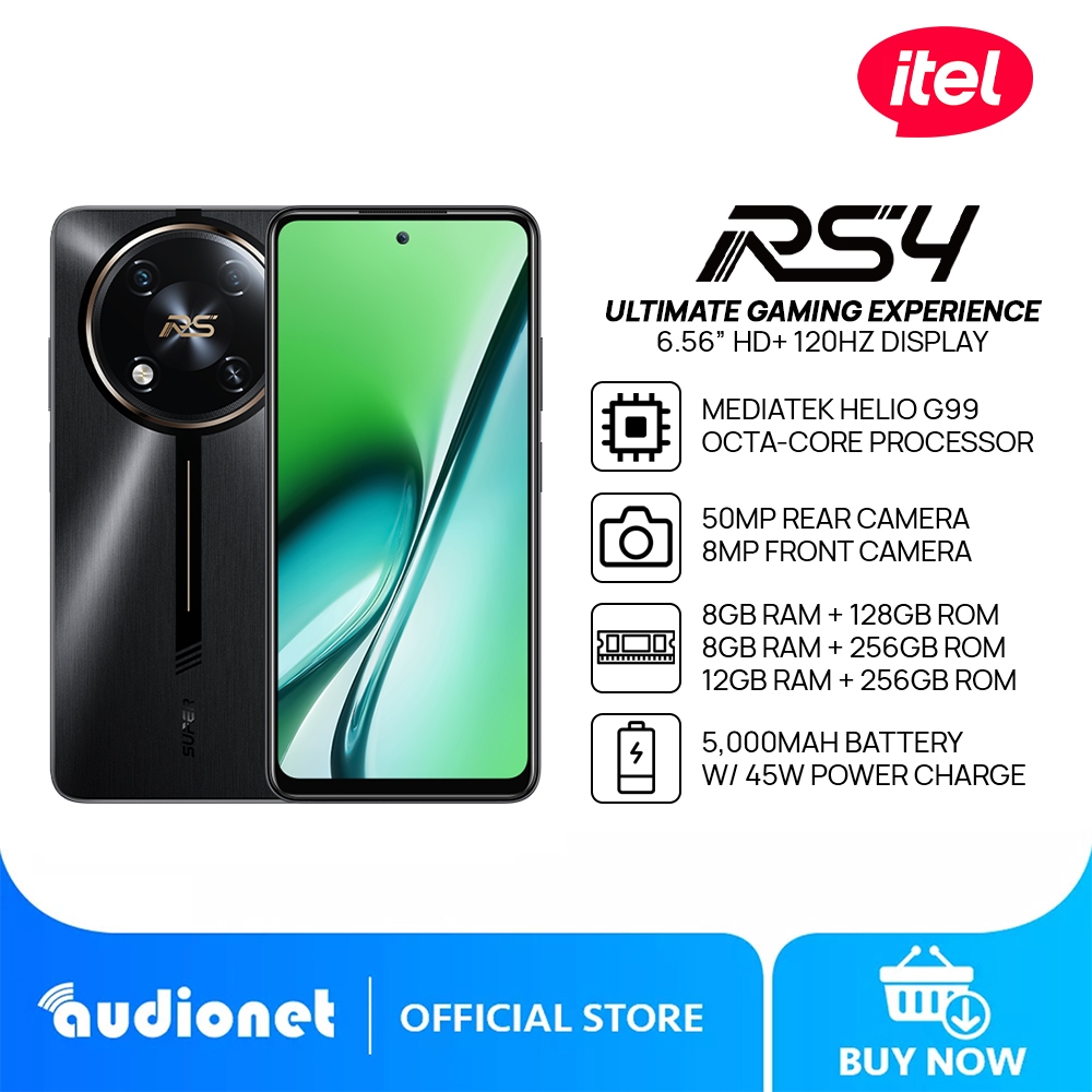 Itel RS4 Smartphone | 8GB+128GB/12GB+256GB | MTK Helio G99 | 6.56” HD+ ...