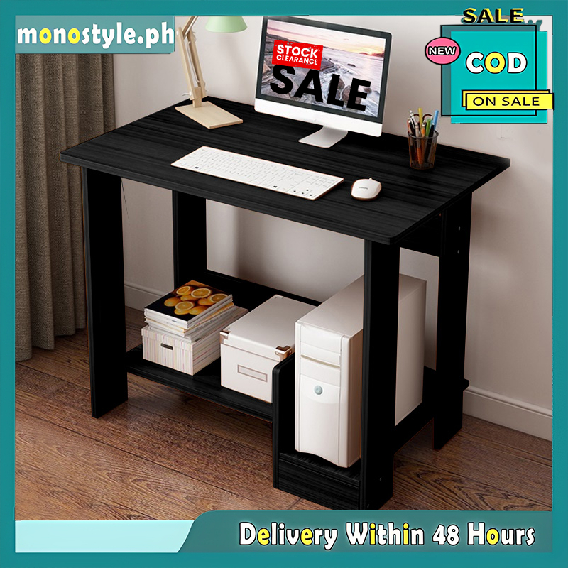 MONOSTYLE Solid wood Computer Table Study Desk Wooden Laptop Table 60* ...