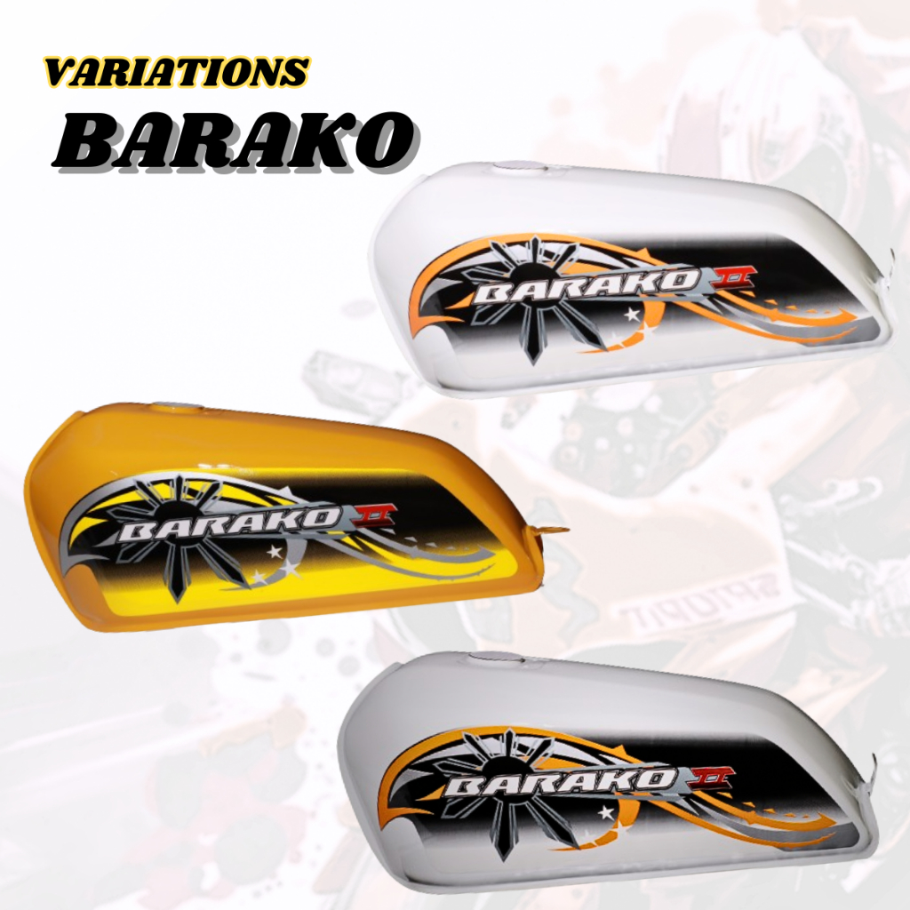 BARAKO FUEL TANK ( SILVER/GRAY,YELLOW,WHITE ) THAI-SPEED MADE IN ...