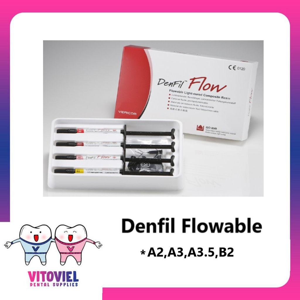 Vericom DenFil Flow Flowable Composite Resin Kit Package 4 | Shopee ...