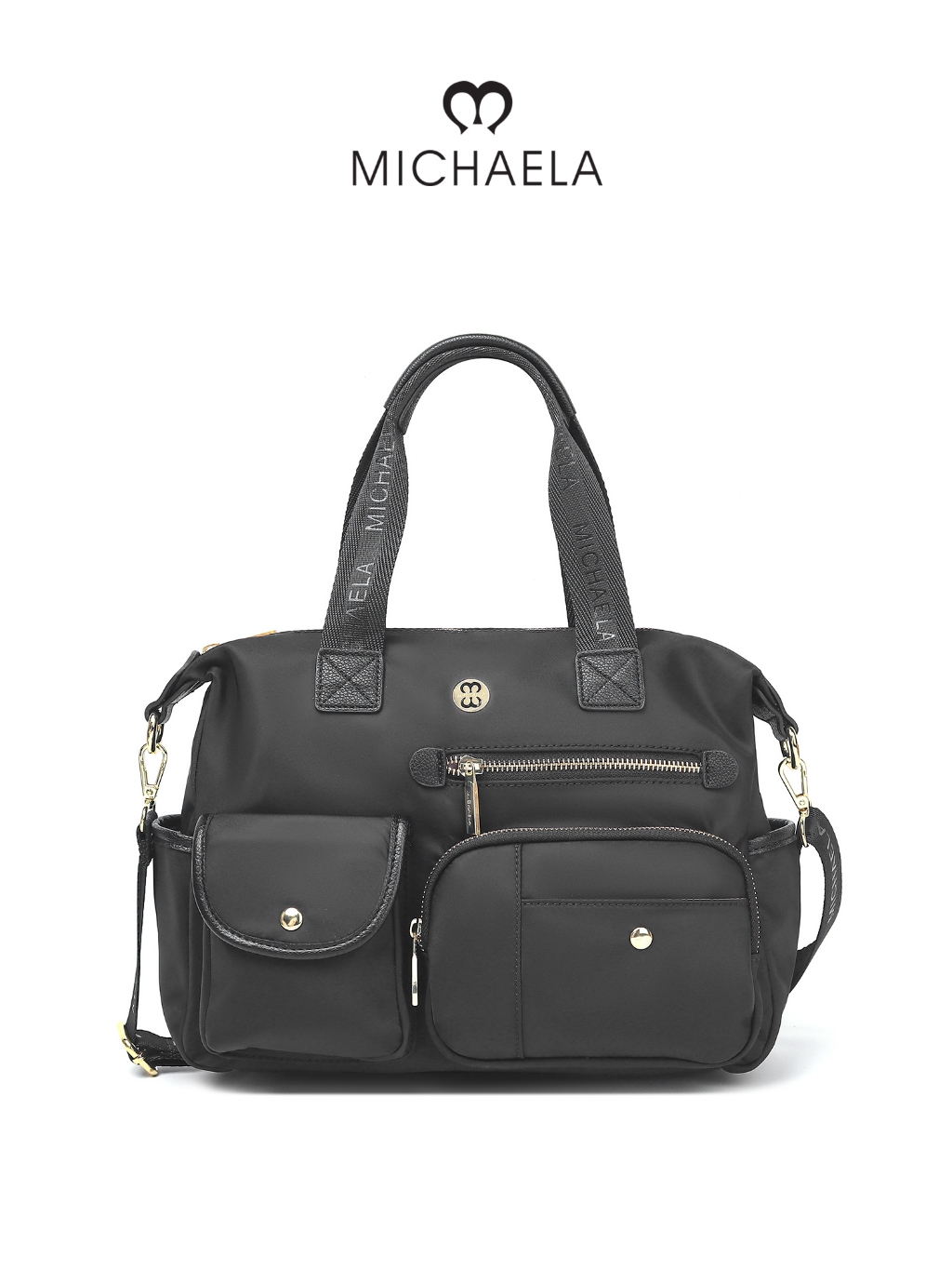 MICHAELA Minimalist Tote Bag with Sling Thicken Re-Nylon Dirt Resistant ...
