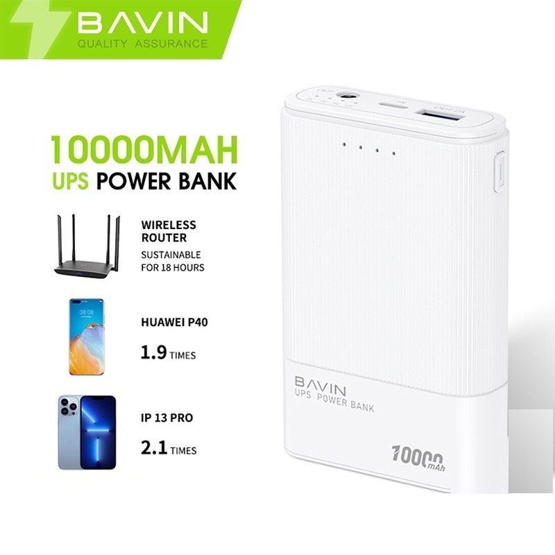 PinSan BAVIN PC037 10000mAh Input w/ UPS Power Supply For Internet ...