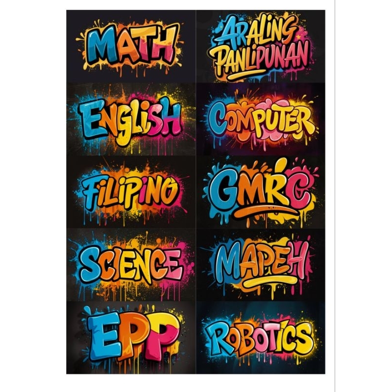 SUBJECT STICKER: GRAFFITI | Shopee Philippines