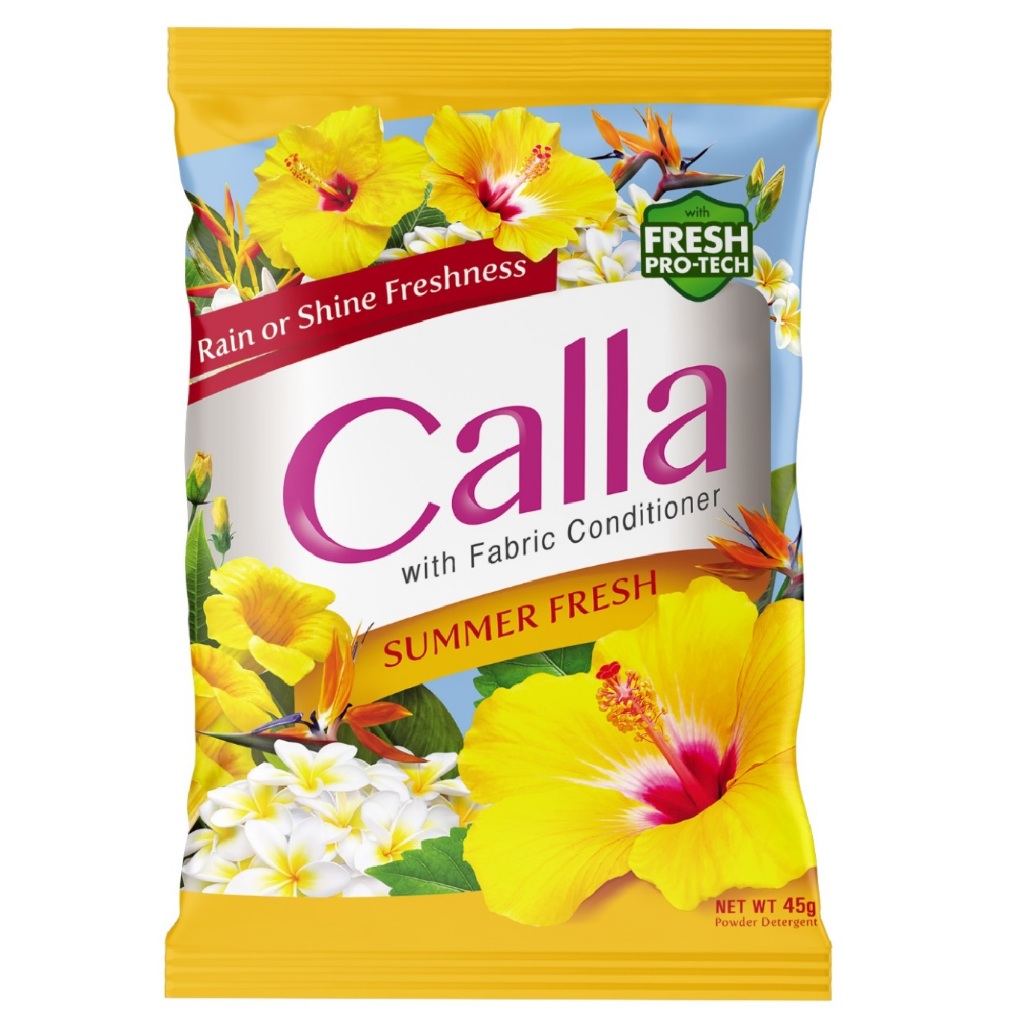 Calla Laundry Detergent Powder Summer Fresh 45g 6s | Shopee Philippines