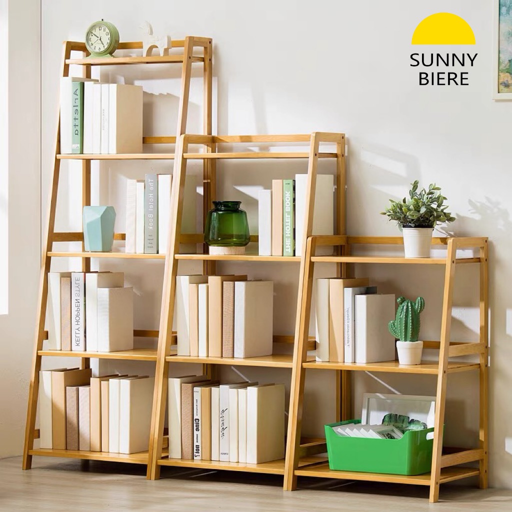 SUNNY BIERE Book Shelf Organizer 3/4/5 Layers Shelf Rack Display Racks ...
