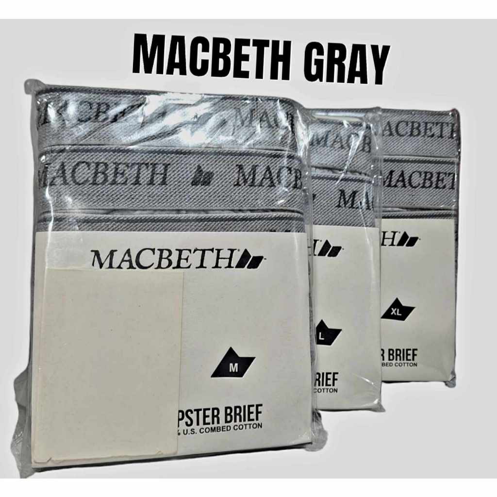 Macbeth Hipster Brief Gray | Shopee Philippines
