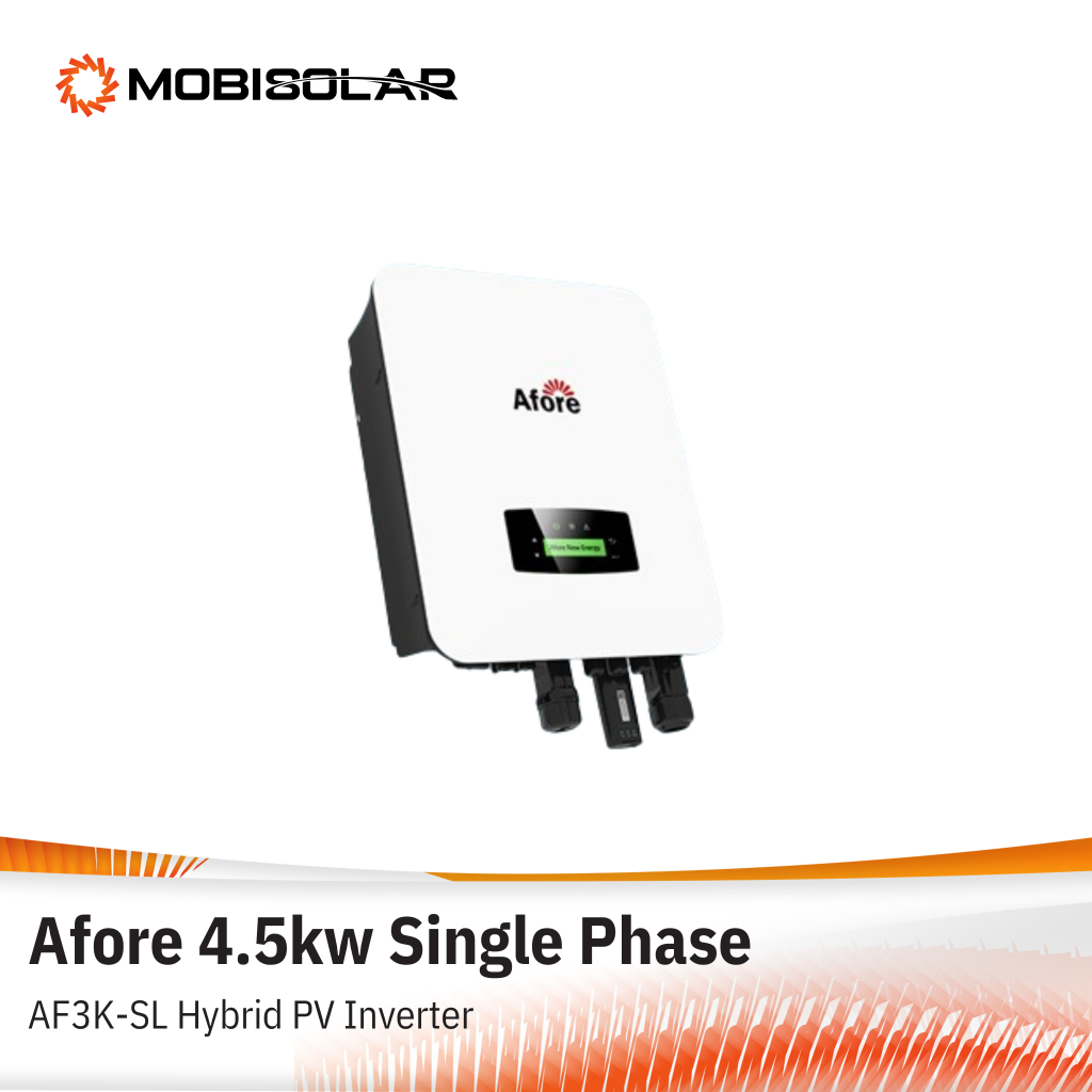 Afore Hybrid Inverter 3kw Single Phase PV Inverter for Solar System ...