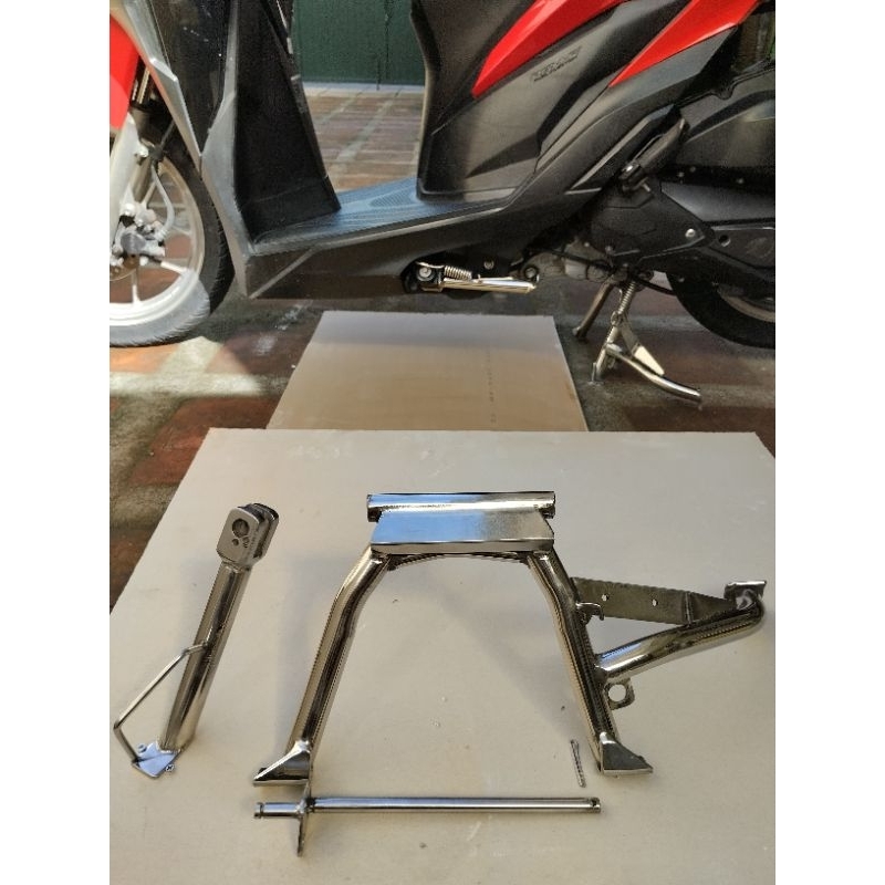 304 pure stainless Center stand side stand w/ehe 14s Honda Click 125 v1 ...