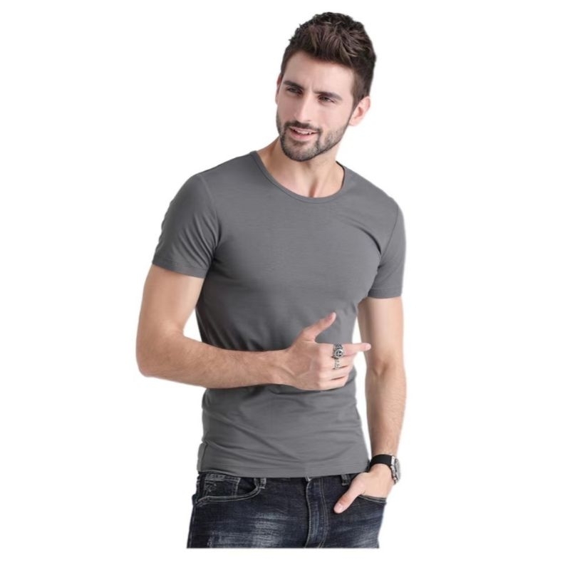 DARK GRAY Active/Dri-fit T-shirt Unisex Round Neck Athletic American ...