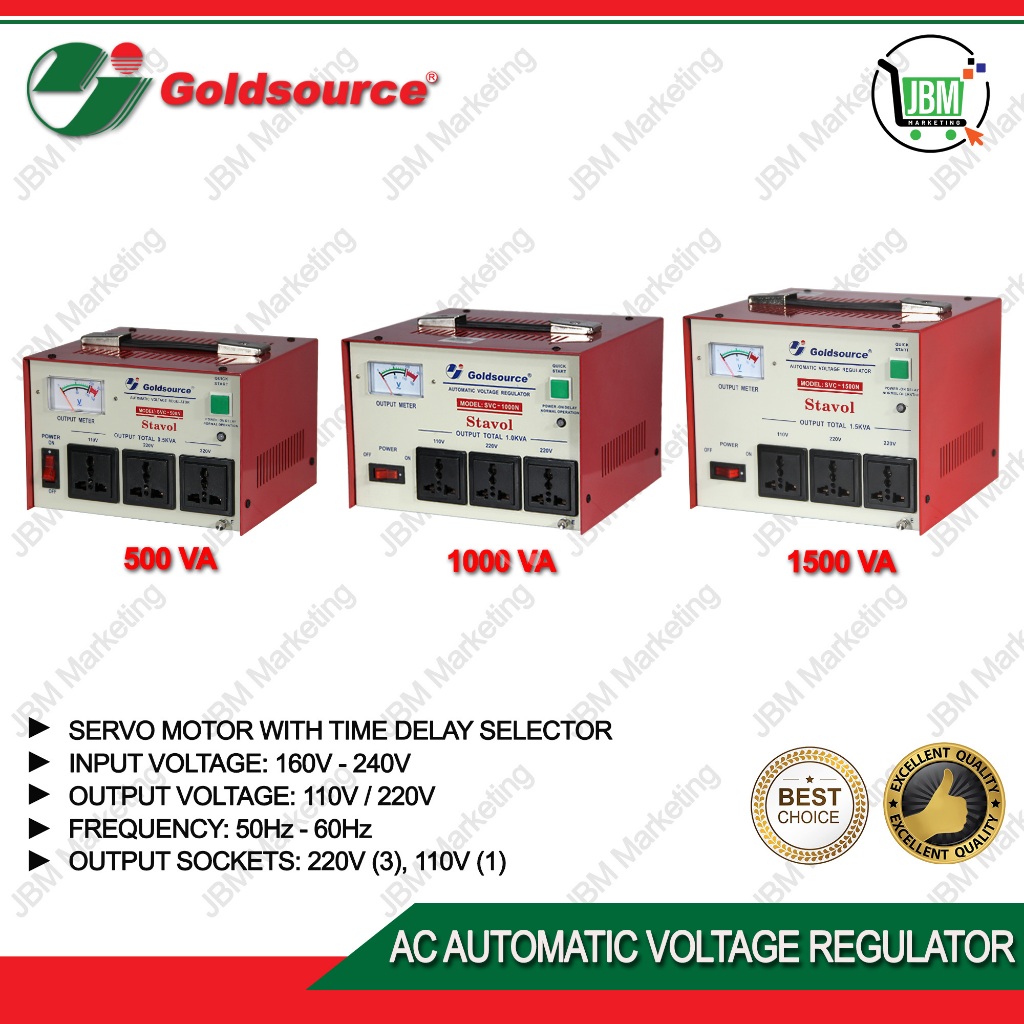 Goldsource AVR Automatic Voltage Regulator Power Supply with Time Delay ...