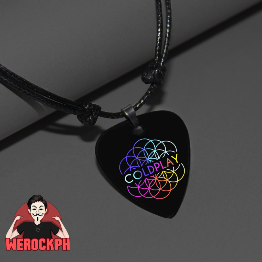 COLDPLAY GUITAR PICK NECKLACE (Adjustable Cord 14"-22") - werockph ...