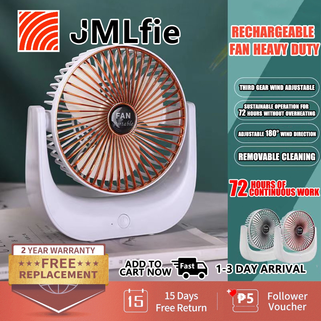 rechargeable fan portable fan charger wireless fan 3-stage wind speed ...