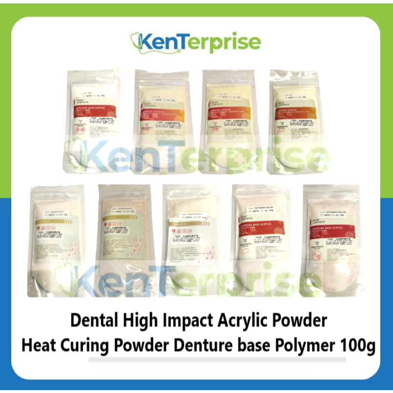 Dental High Impact Acrylic Powder Heat Curing Powder Denture base ...