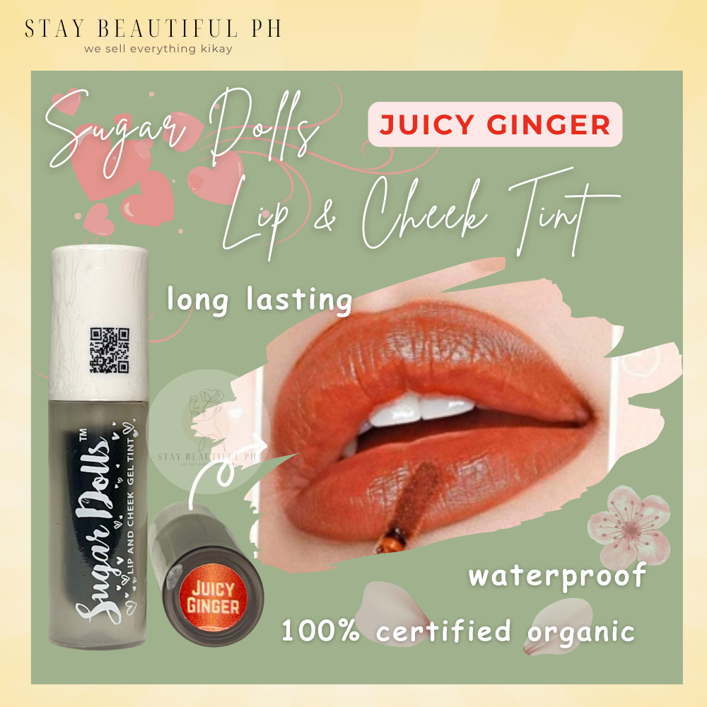 Sugar Dolls Lip & Cheek Tint Juicy Ginger 5ml Long Lasting and Highly Pigmented | Shopee Philippines