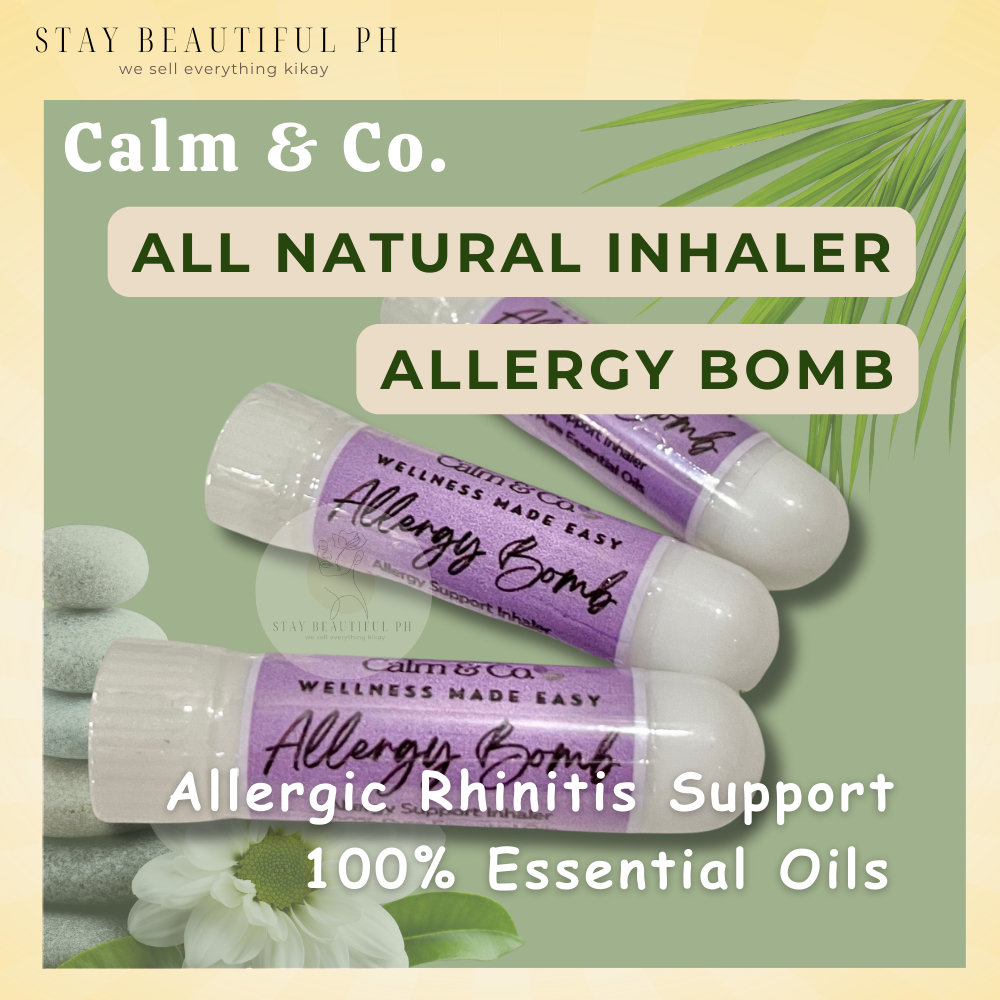 Calm & Co Inhaler Allergy Bomb Pure Essential Oil Relieves Allergic ...