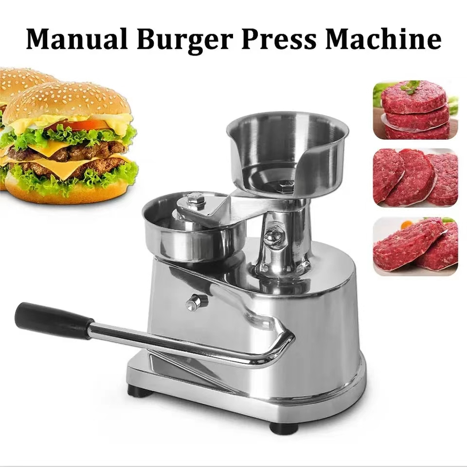 Hamburger Press 100mm-130mm Manual Burger Maker Equitment Round Meat ...