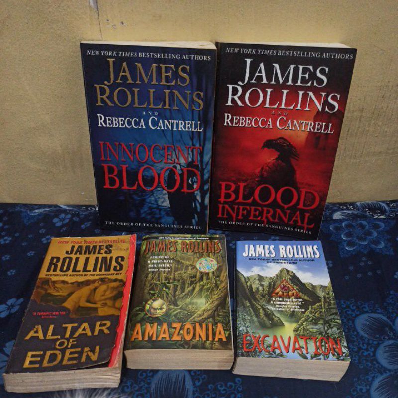 James Rollins books rebecca Cantrell innocent blood infernal altar of ...