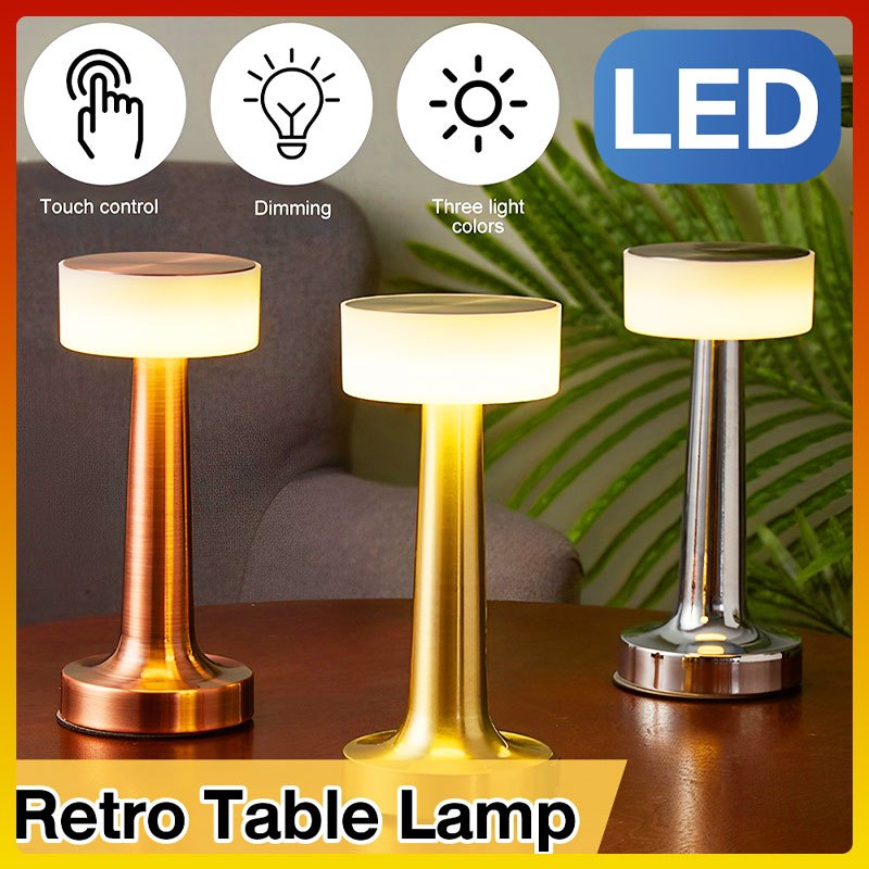 LED Table lamp Touch Sensor Wireless Bedroom Light Desk lamp Touch lamp ...
