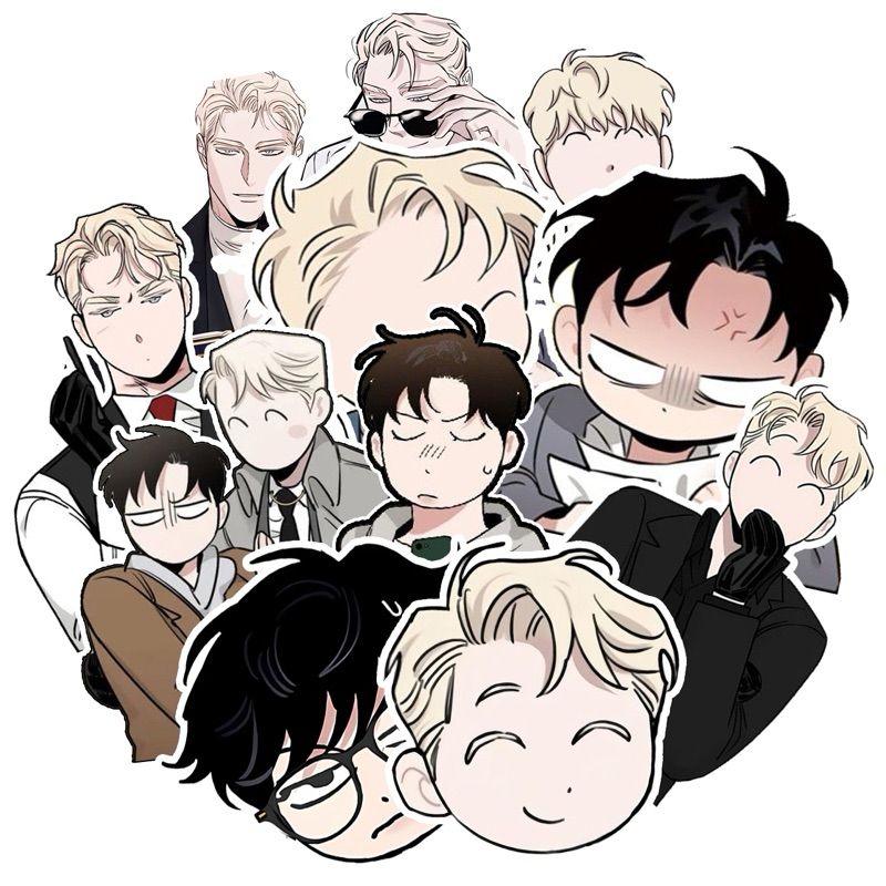 Roses and Champagne BL Yaoi Manhwa Sticker Pack (25pcs) | Shopee ...