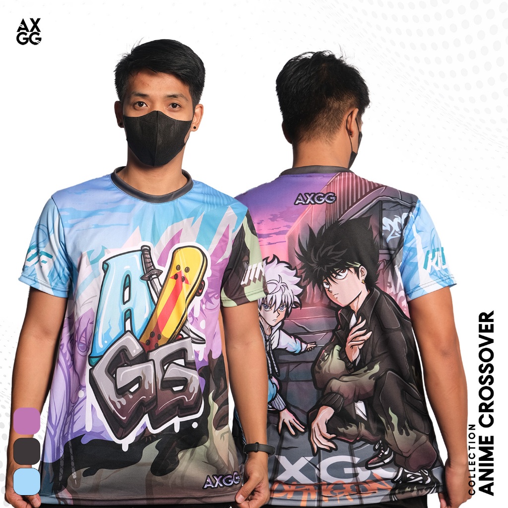 AXGG Anime Street wear Shirt Sukuna x Vegeta / Killua x Vincent / Ace x ...