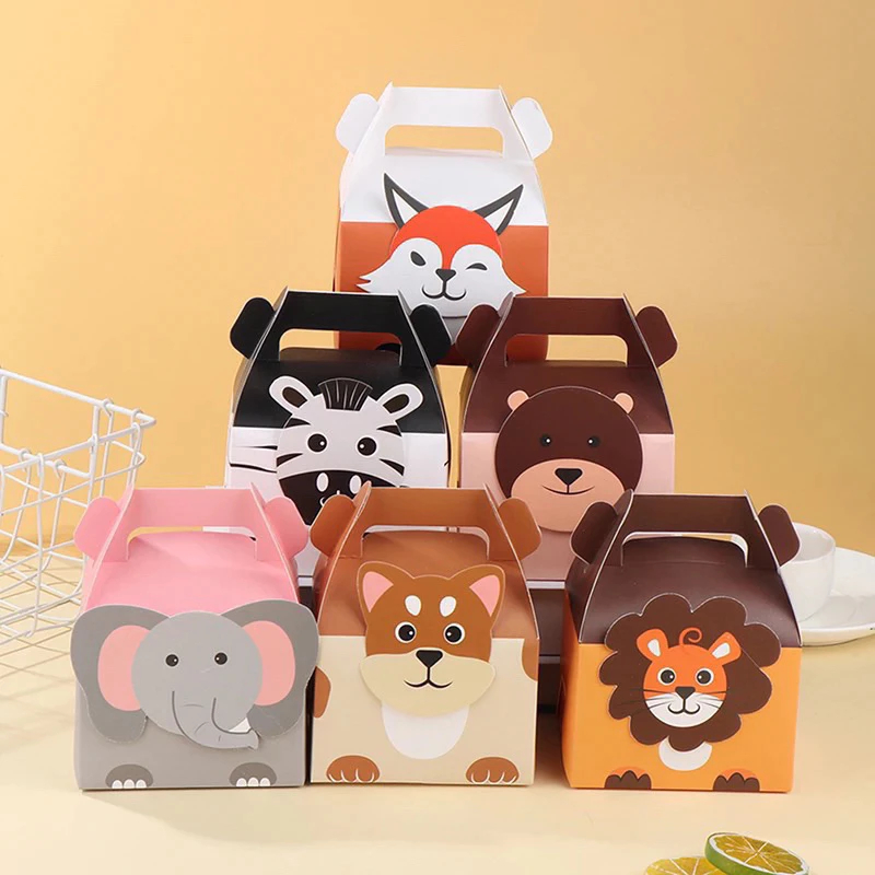 Jungle Safari Theme birthday party loot bag candy box giveaways ...