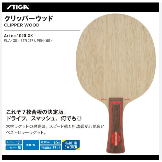 Stiga Clipper Wood / Offensive Classic / All Around Classic original ...